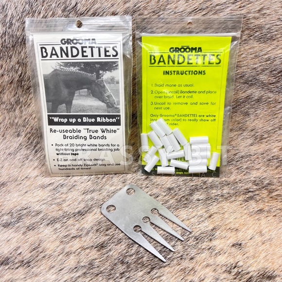 Horse Tack | Other | Grooma Mane Banding Bandettes W Comb | Poshmark